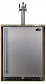 Beer Meister Triple Tap Built-In Stainless Kegerator - Premium