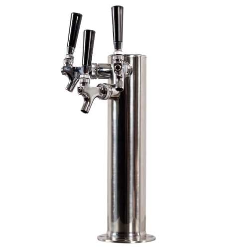 Triple Tap Stainless Steel Tower - 3" D